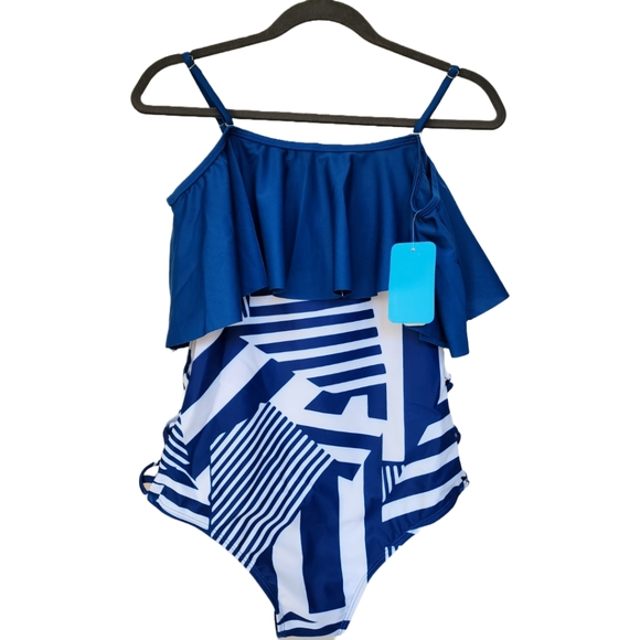 Amazon | Swim | Nwt Women Off Shoulder One Piece Strappy Side Swimsuit ...